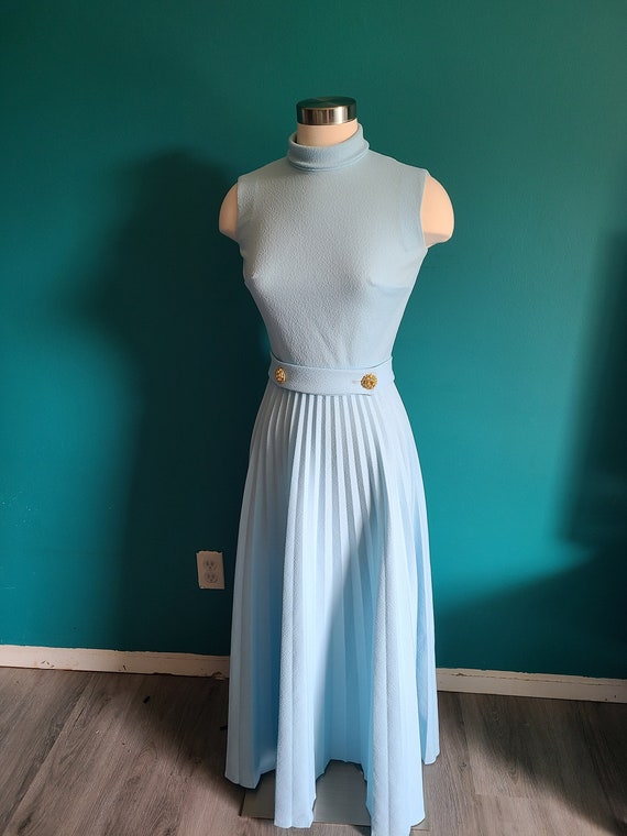 pleated mod maxi vintage - Gem