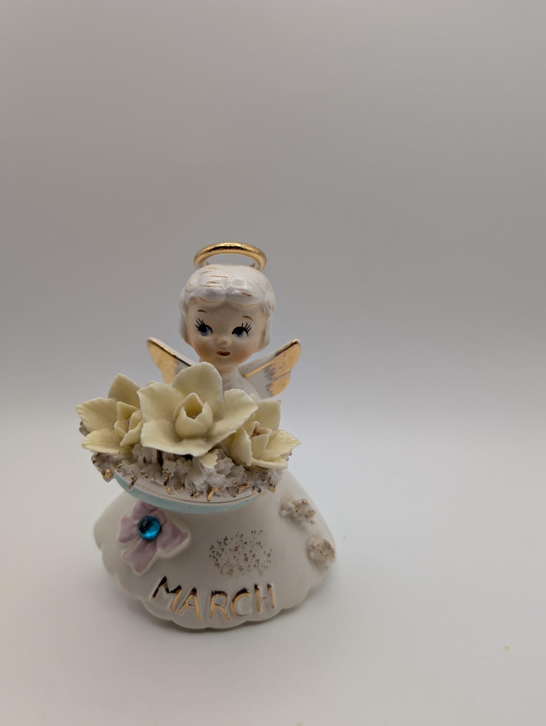1950s Lefton March Angel Figurine | Vintage Birthday Collectible Gift ...