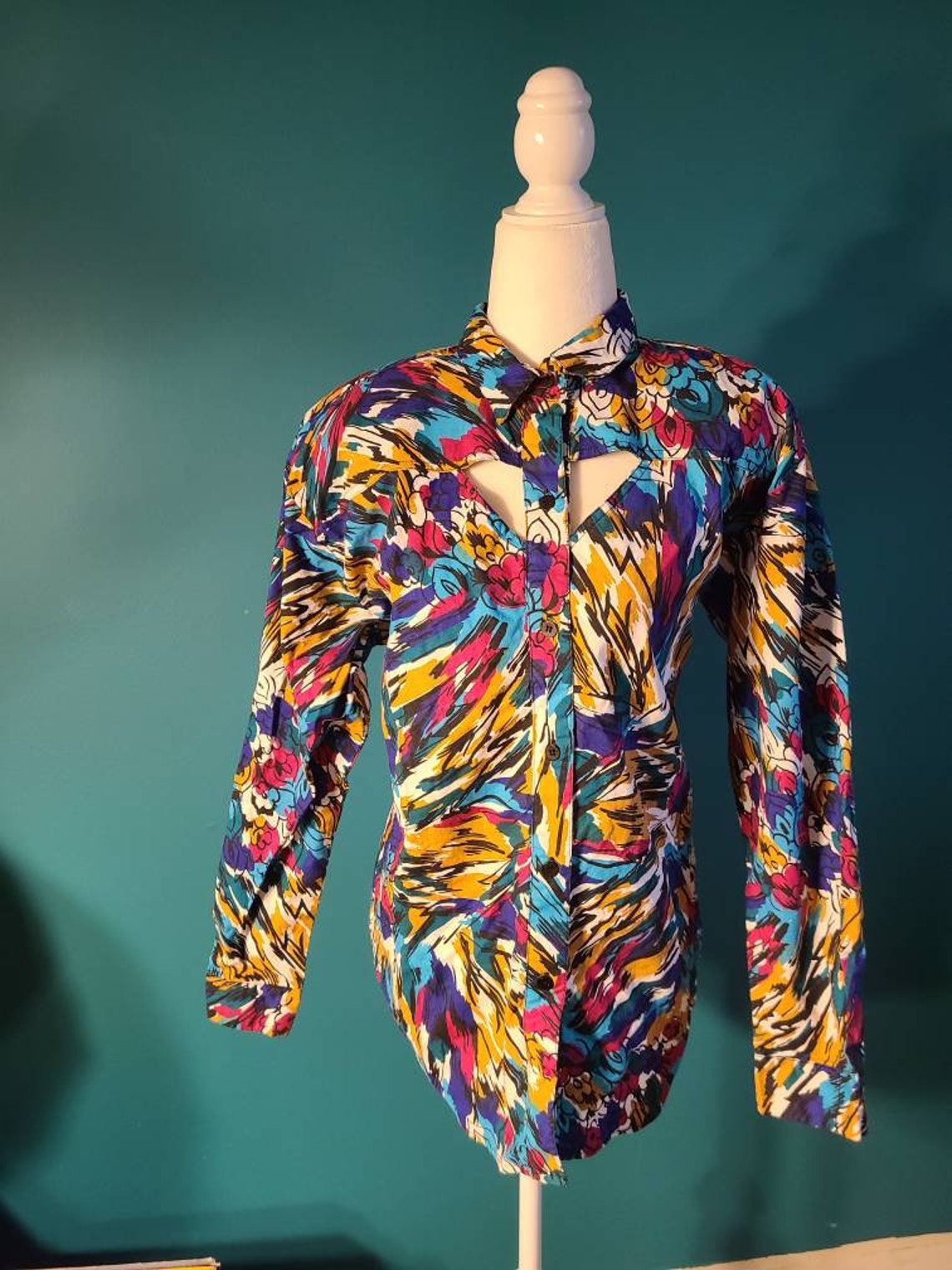 90s western cutout shirt vintage western tacky shirt 80s | Etsy