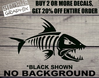 Fear No Fish Vinyl Decal Sticker - Etsy