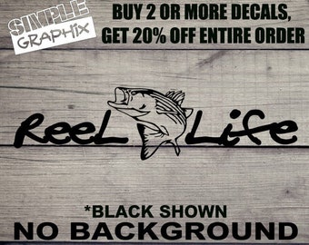 Reel Life Decal | Etsy