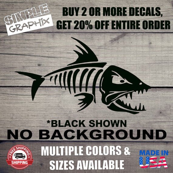 Fishbone Vinyl Decal