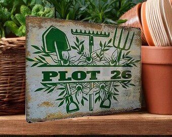 Personalised Wooden Garden Signs Plaque Allotment Shed Street Sign ...