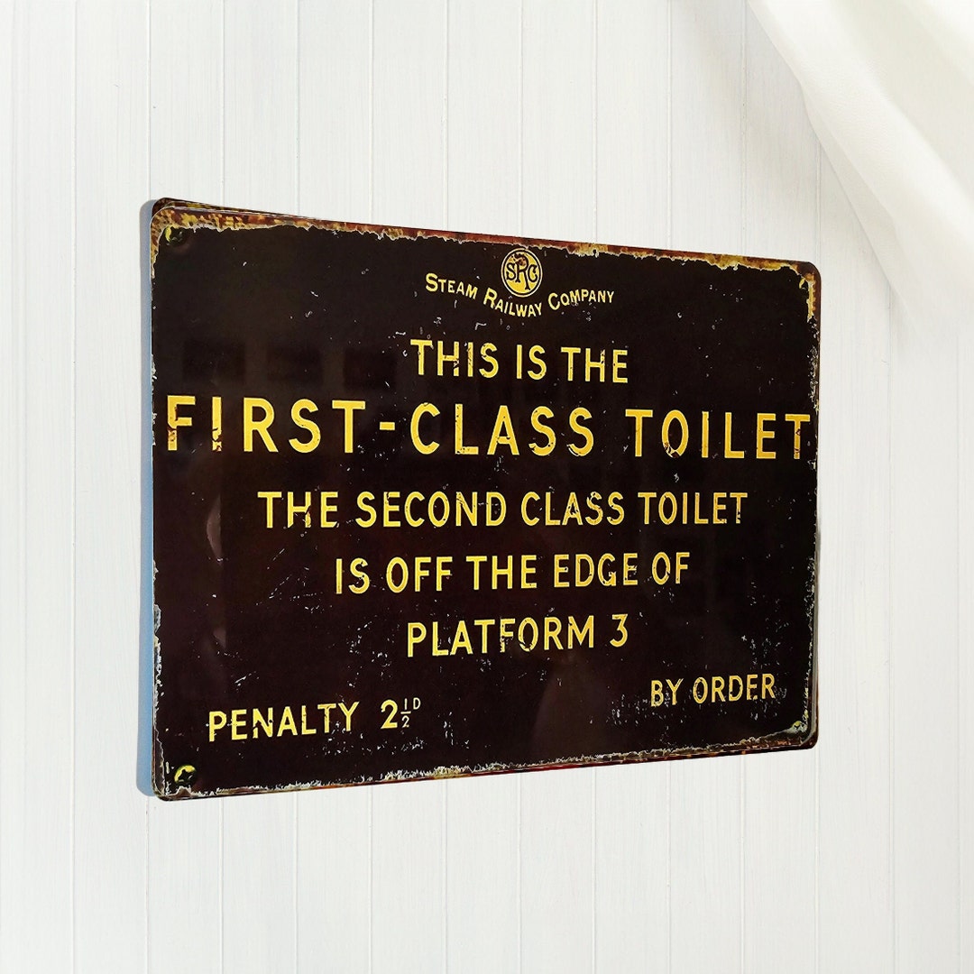 Steam Train Toilet Metal Sign: Railway Enthusiast Gift - Etsy UK
