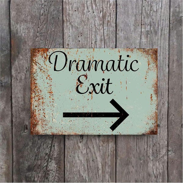 Exit Sign - Etsy UK