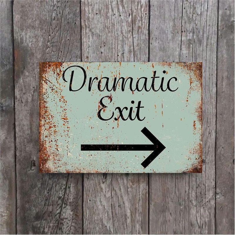 Exit Sign - Etsy UK