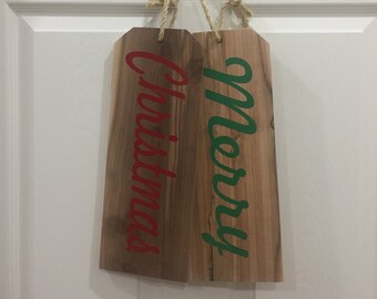 Christmas door signs | Etsy