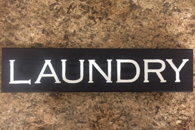 Rustic Sign Laundry Sign Carved Wood Sign Wood Laundry Door - Etsy