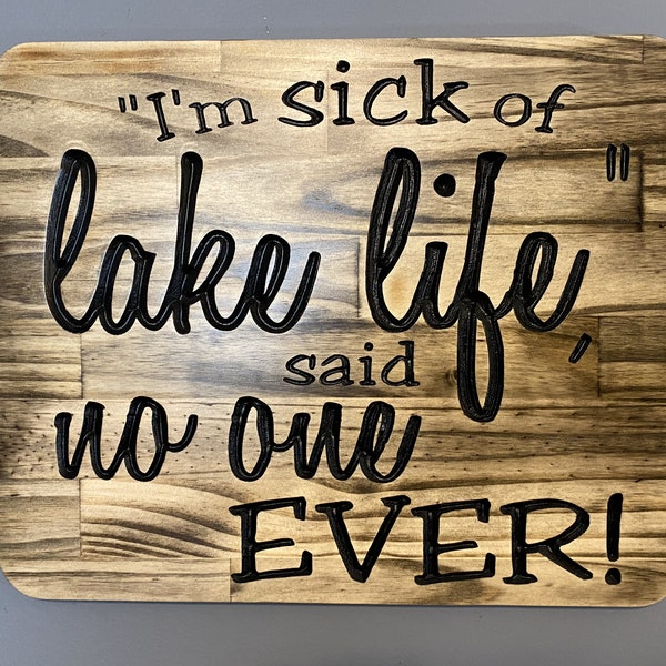 Lake Sign - Etsy