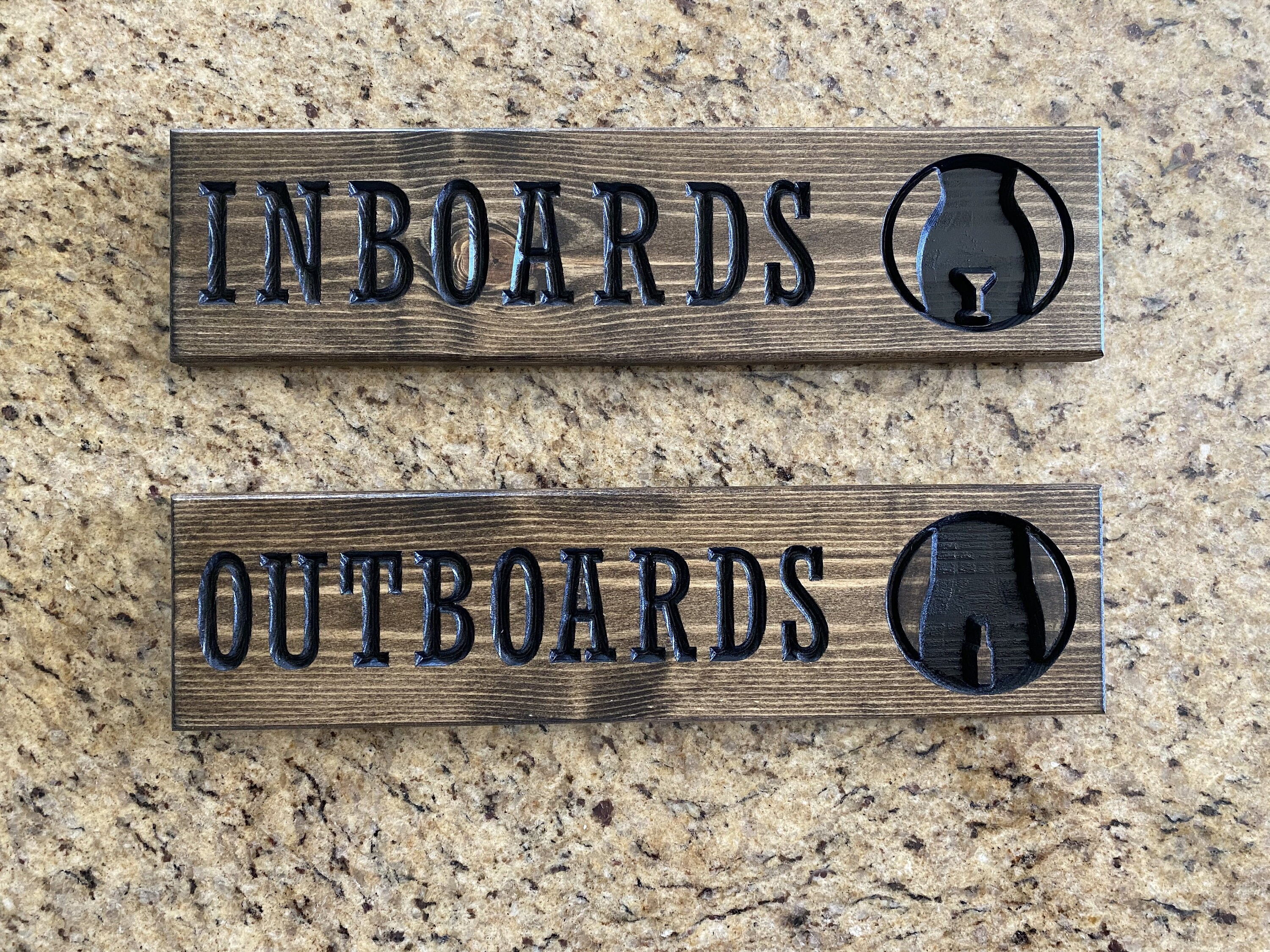 Inboards Outboards Restroom Sign, Nautical Bathroom Decor - Etsy