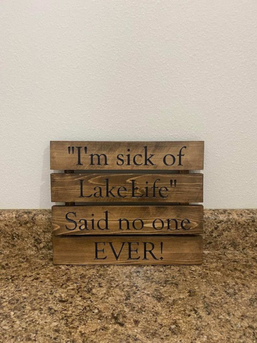 Funny Lake Life Wood Sign, Cottage Decor - Etsy