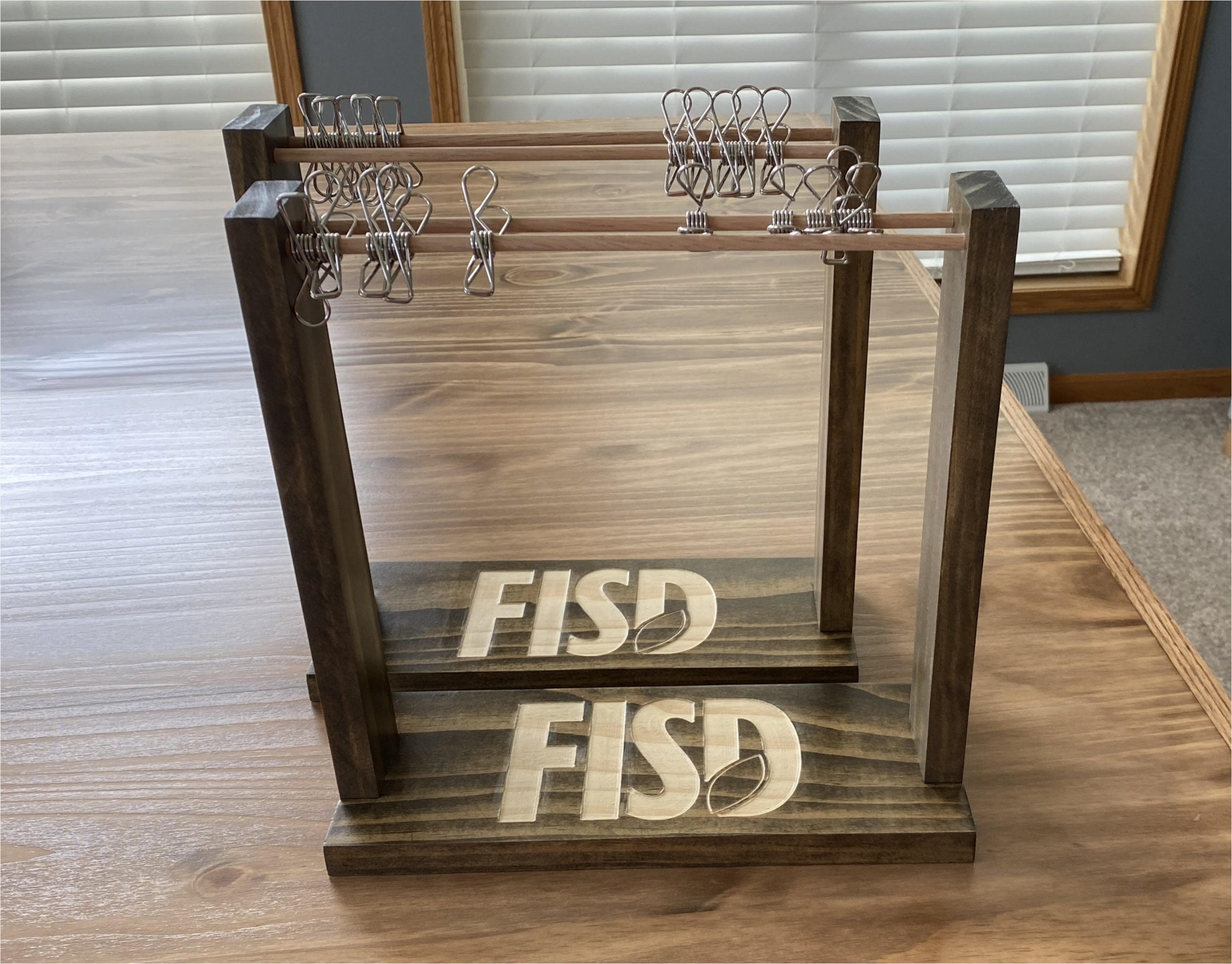 Customized Restaurant Bacon Holder, Clothesline Bacon Holder, Wood ...