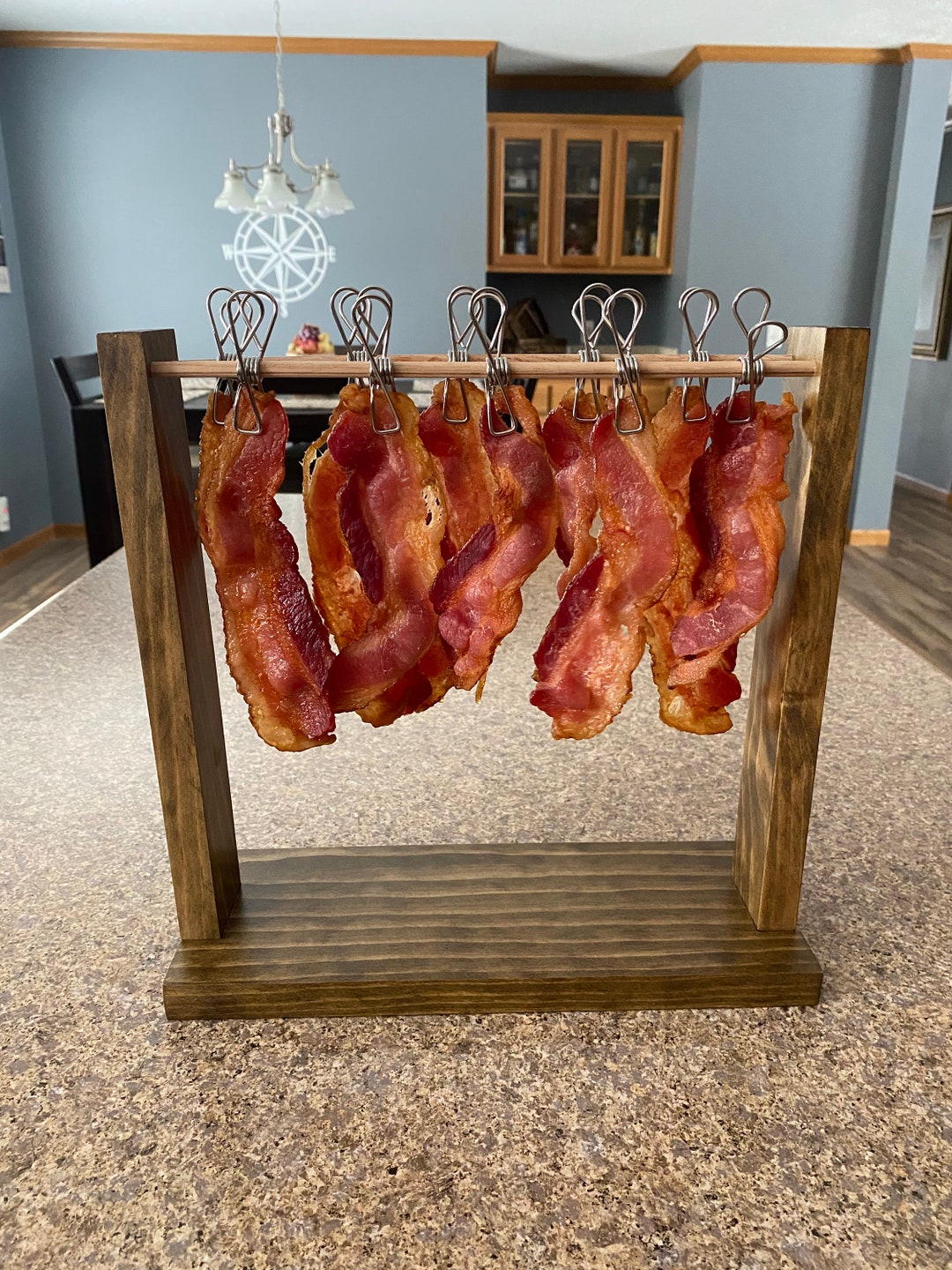 Personalize Bacon Server/ Customize Bacon Hanger/clothesline Bacon ...
