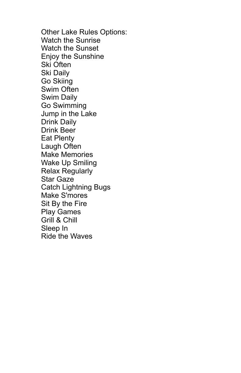 Customized-personalized Lake Rules Sign/cottage Sign/boating - Etsy