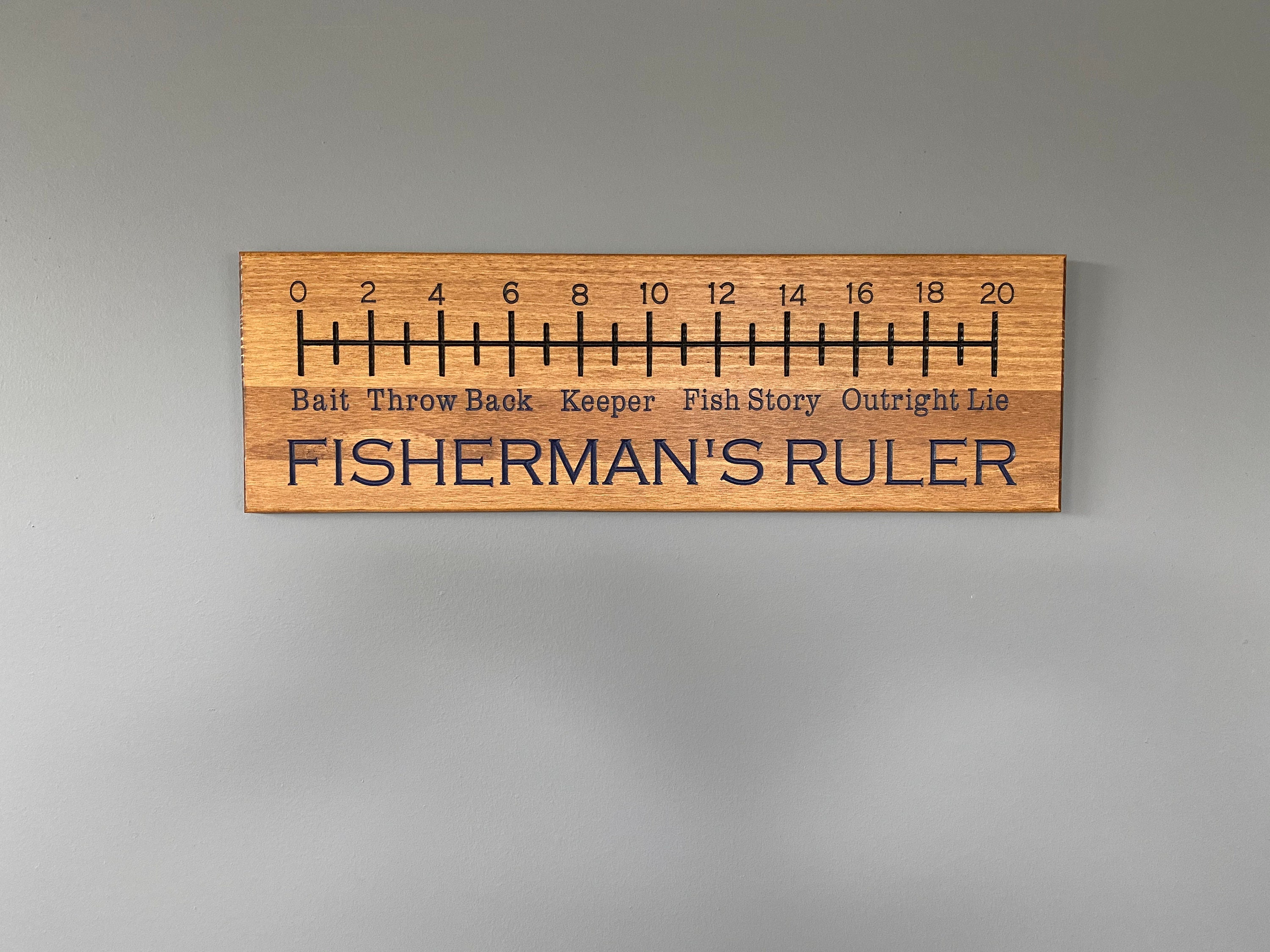 Handmade Fisherman's Ruler Wood Sign, Nautical Lake House Decor - Etsy