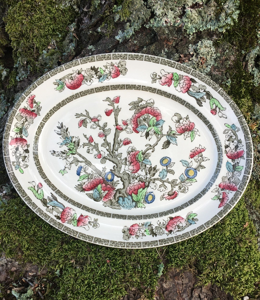 Johnson Bros Indian Tree Pattern Serving Platter - Made in England ...