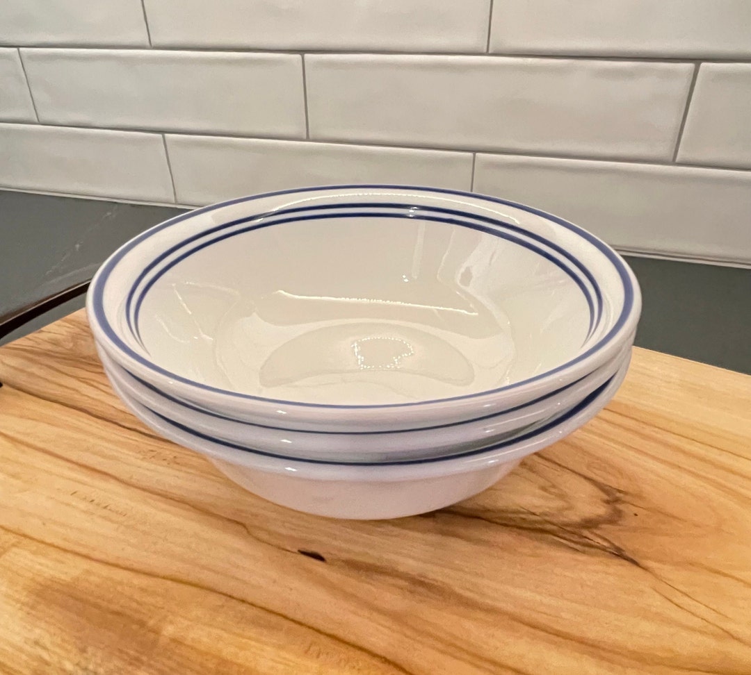 Classic Cafe Blue Corelle by Corning - Choice - Set of 3 Soup / Cereal ...