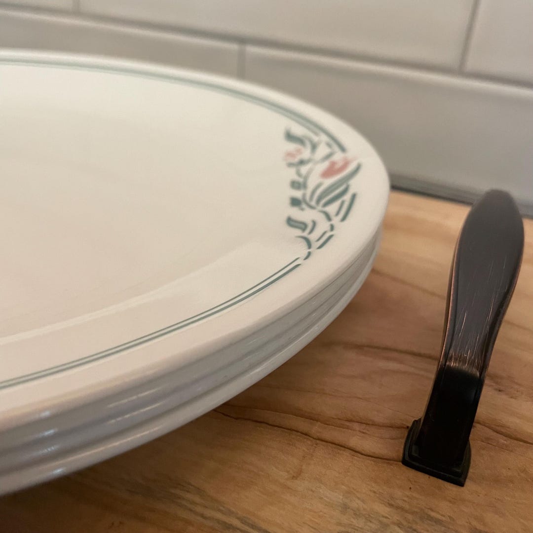 Corelle Rosemarie Pattern Dinner Plates Set of 4 - 10 3/8 ...