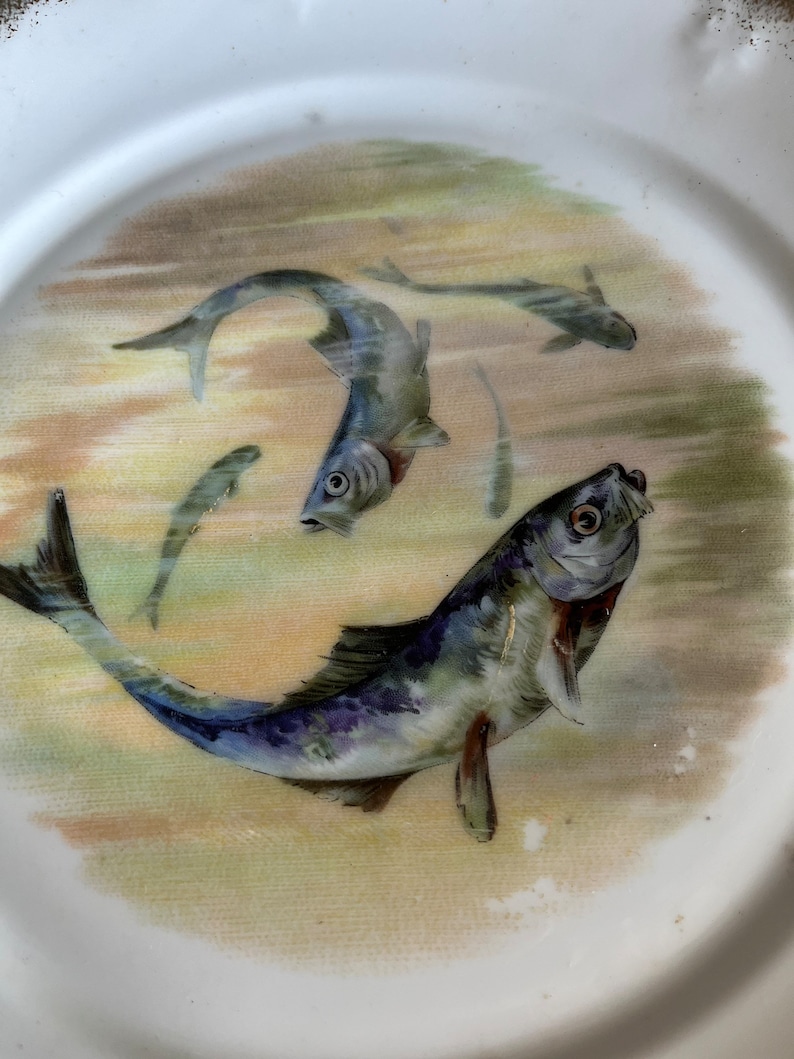 Mignon Z S and Co. Bavaria Fish Plate - Porcelain China - Game Fish ...