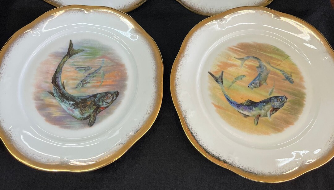 Mignon Z S and Co. Bavaria Fish Plate - Porcelain China - Game Fish ...
