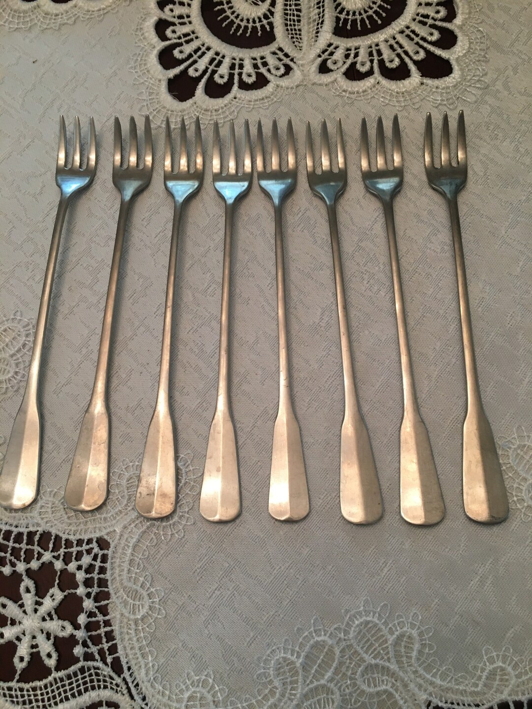 Oneida Colonial Artistry Cocktail Seafood Forks - Set of 8 - Stainless ...