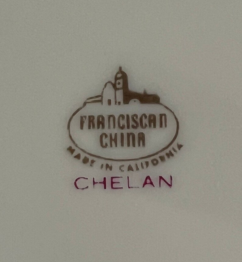 Franciscan China Chelan Pattern Replacement Pieces Sold - Etsy