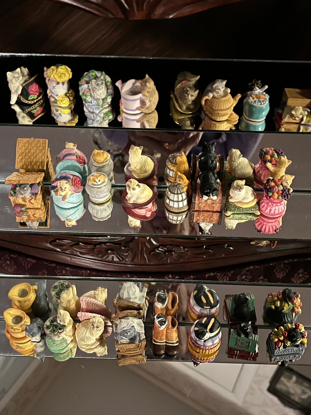 Lenox Collections the Victorian Kitten Thimble Collection - 24 ...