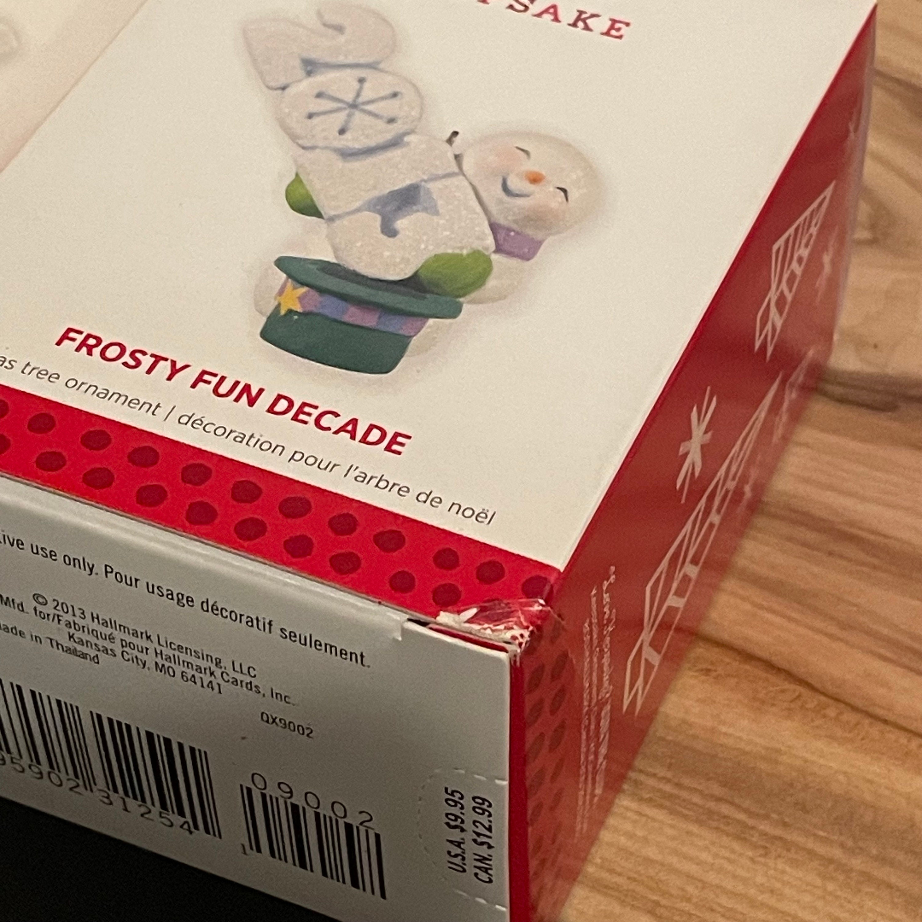 Hallmark Keepsake Ornament Series - Frosty Fun Decade Snowman - 2011 ...