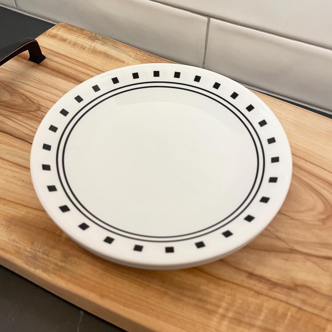 Corelle City Block Replacements - Choice of Set of 3 Luncheon Plates or ...