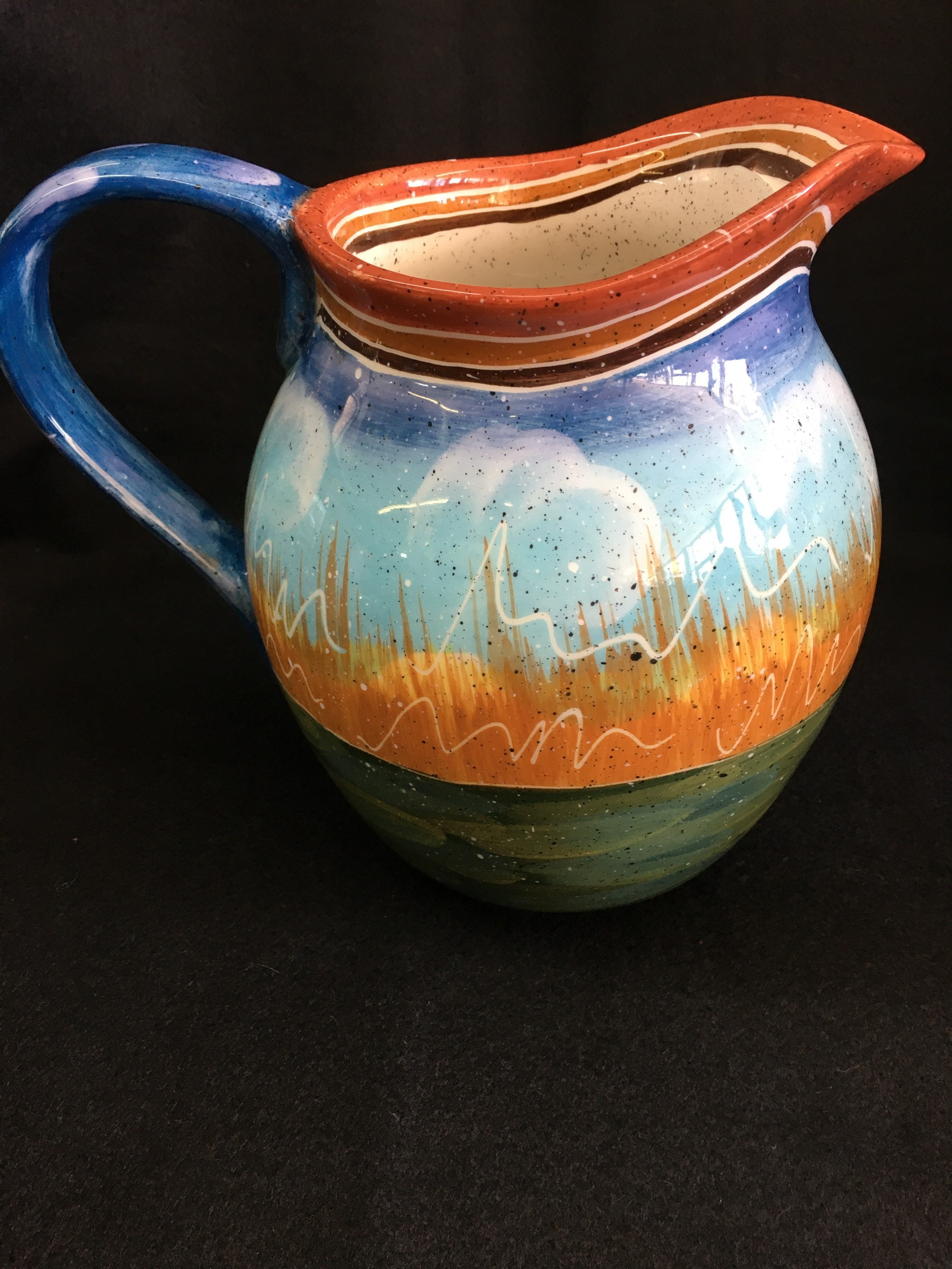 Large Grizzly Brown Bear Ceramic Pitcher Designed by Julie | Etsy