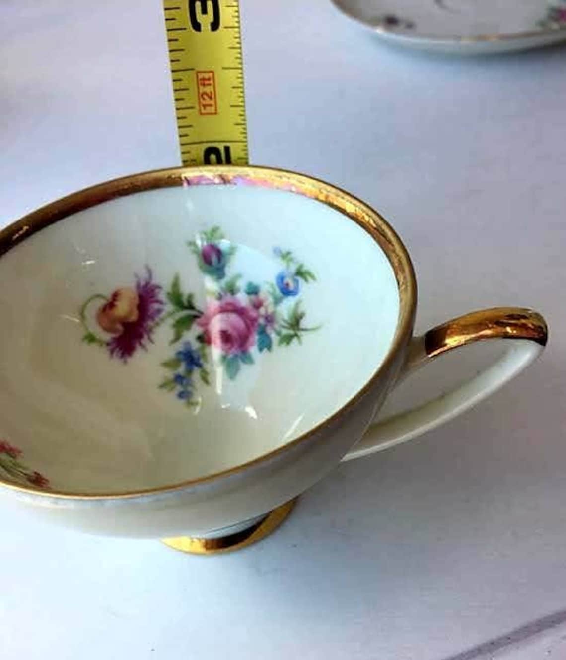 Set of 2 Espresso Demitasse Cups and Saucers Alka Bavaria - Etsy