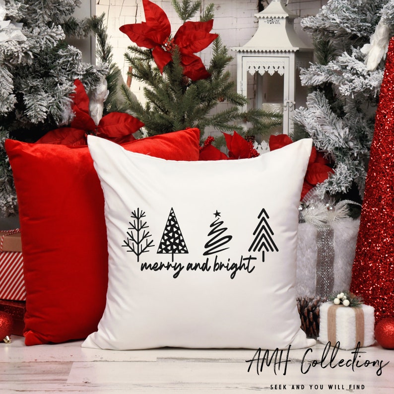 Merry and Bright Svg Png Merry and Bright Christmas Decor - Etsy