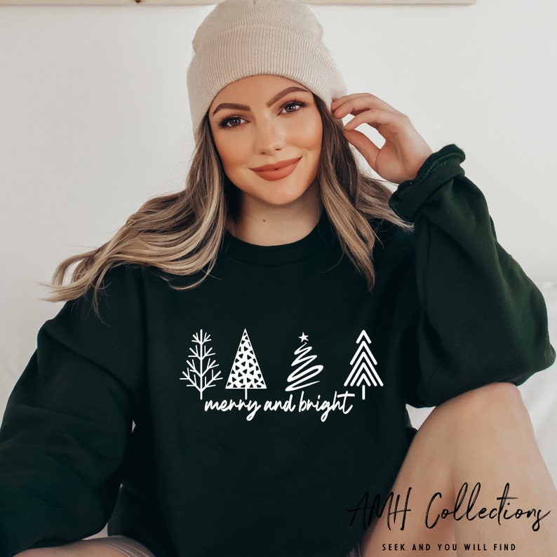 Merry and Bright Svg Png Merry and Bright Christmas Decor - Etsy