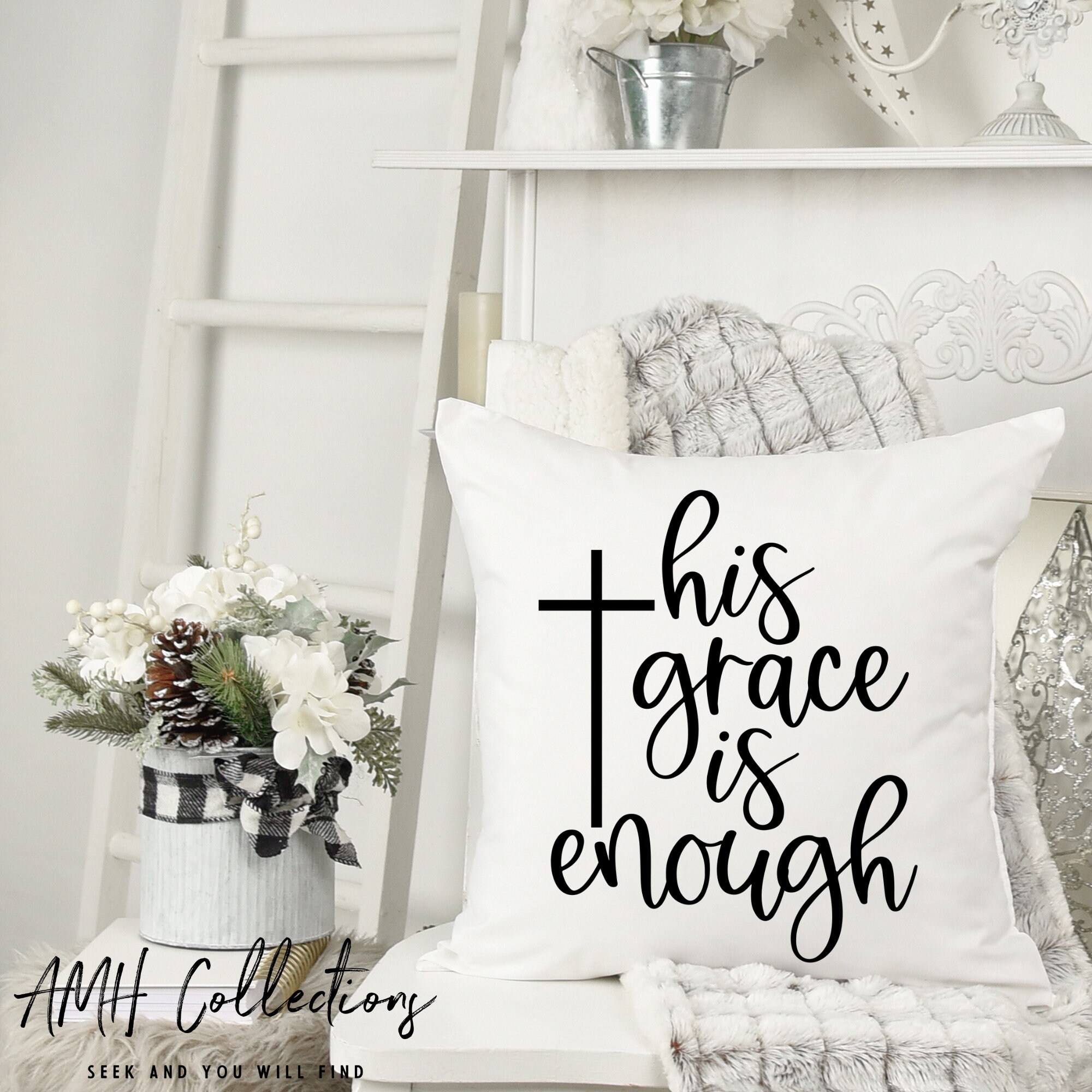 His Grace is Enough Svg Scripture Svg Christian Quotes Svg - Etsy