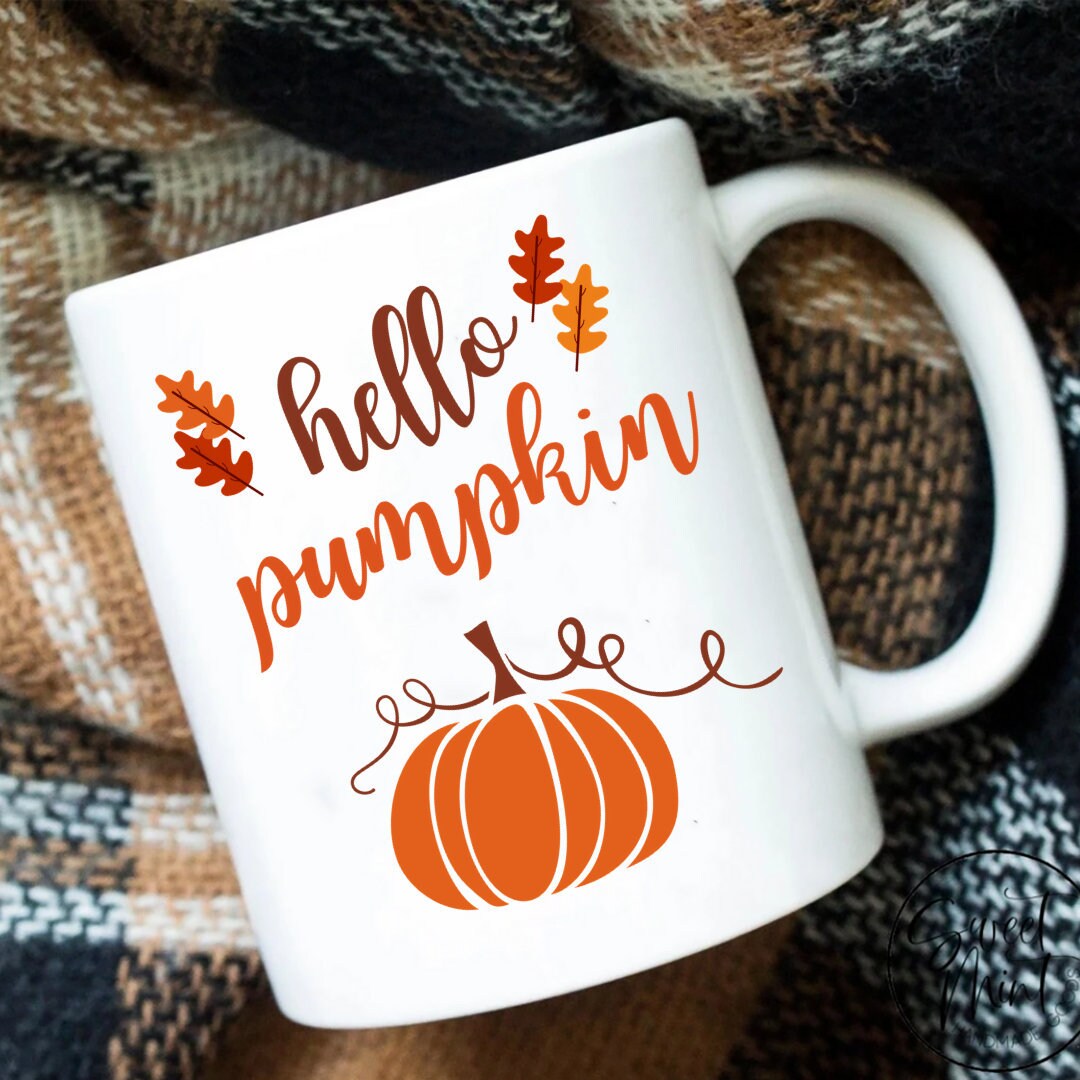 Fall Mug for Her| Hello Pumpkin Mug| Fall Lovers| Autumn Lovers ...