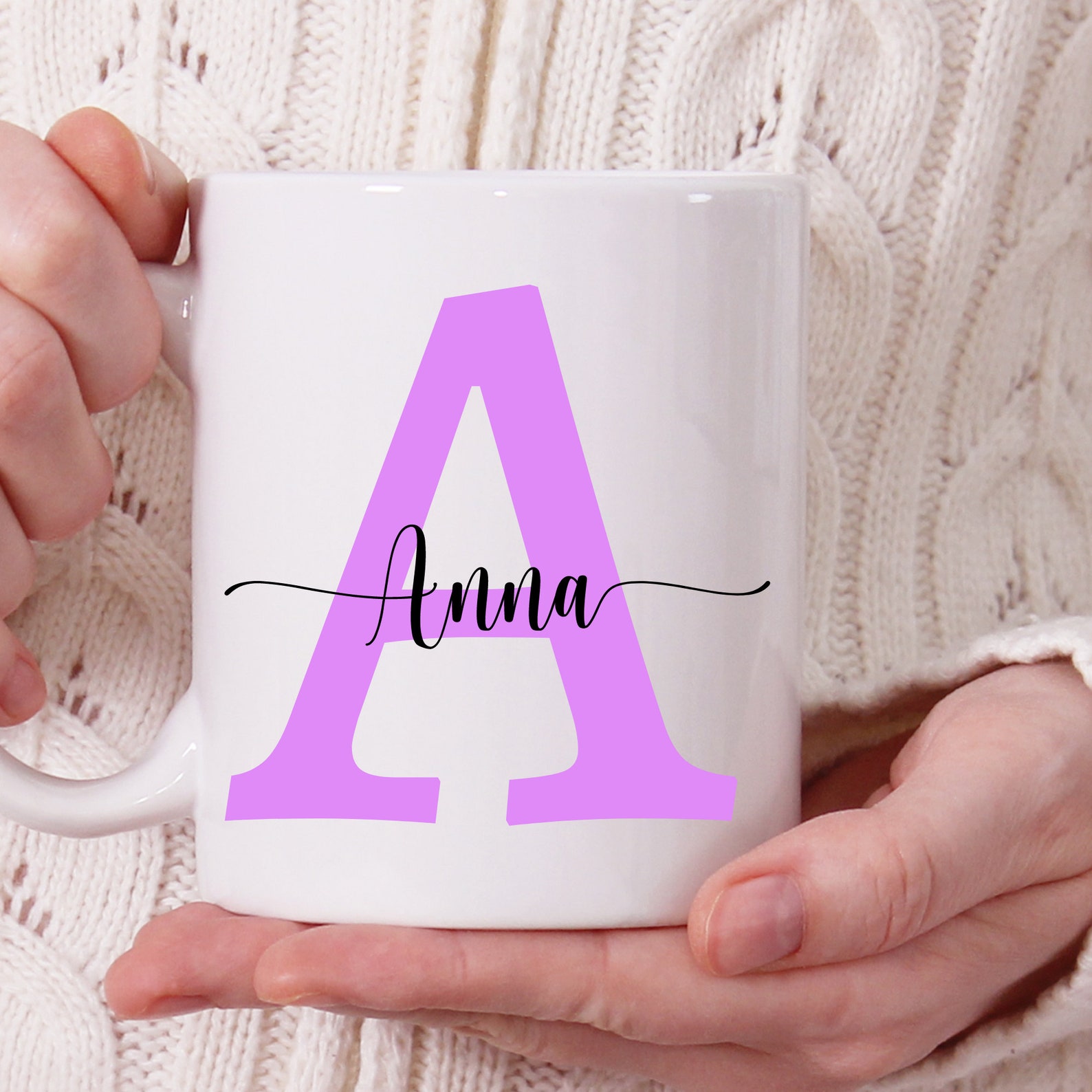 Personalised Mug With Initials Personalised Coffee Mug With - Etsy UK