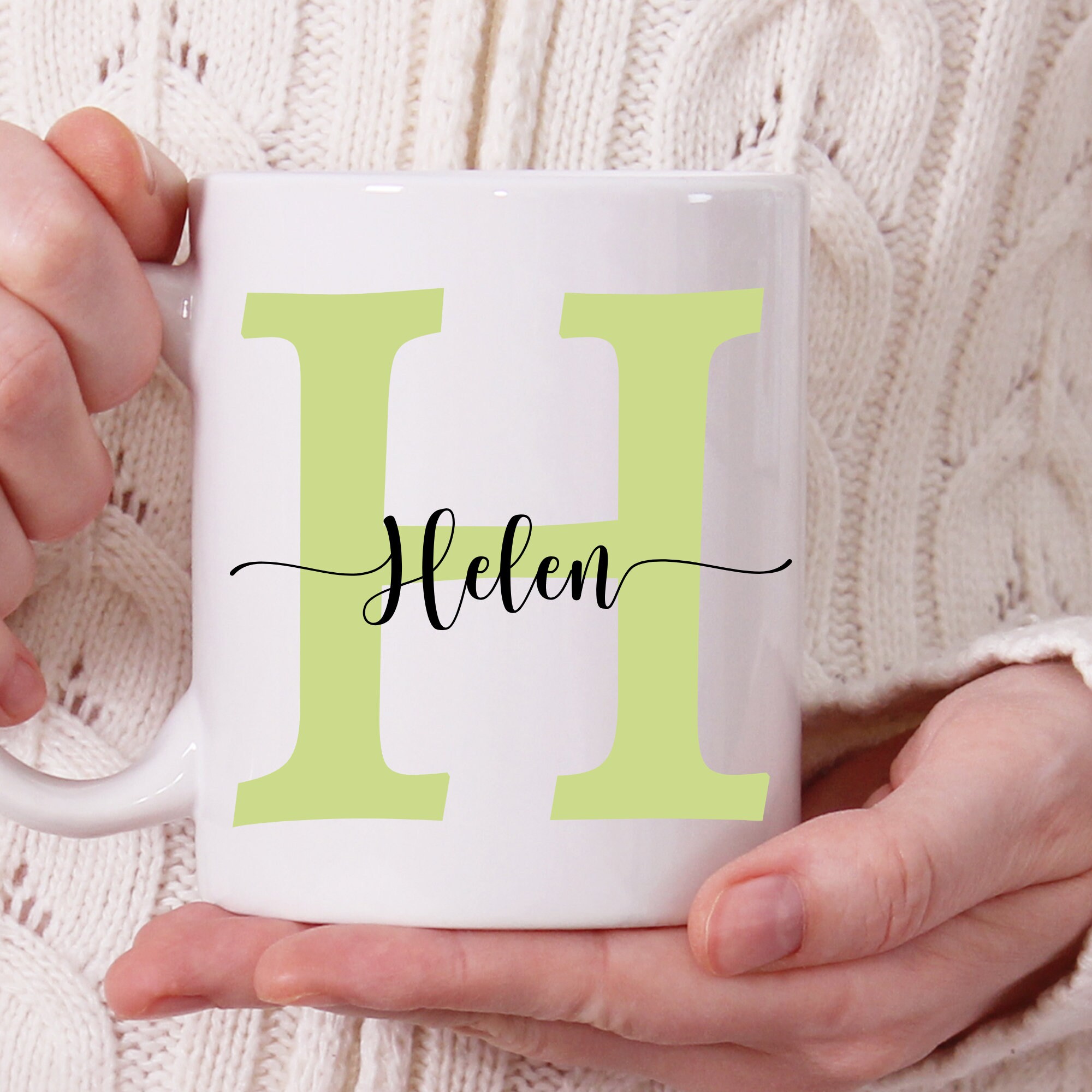 Personalised Mug With Initials Personalised Coffee Mug With - Etsy UK
