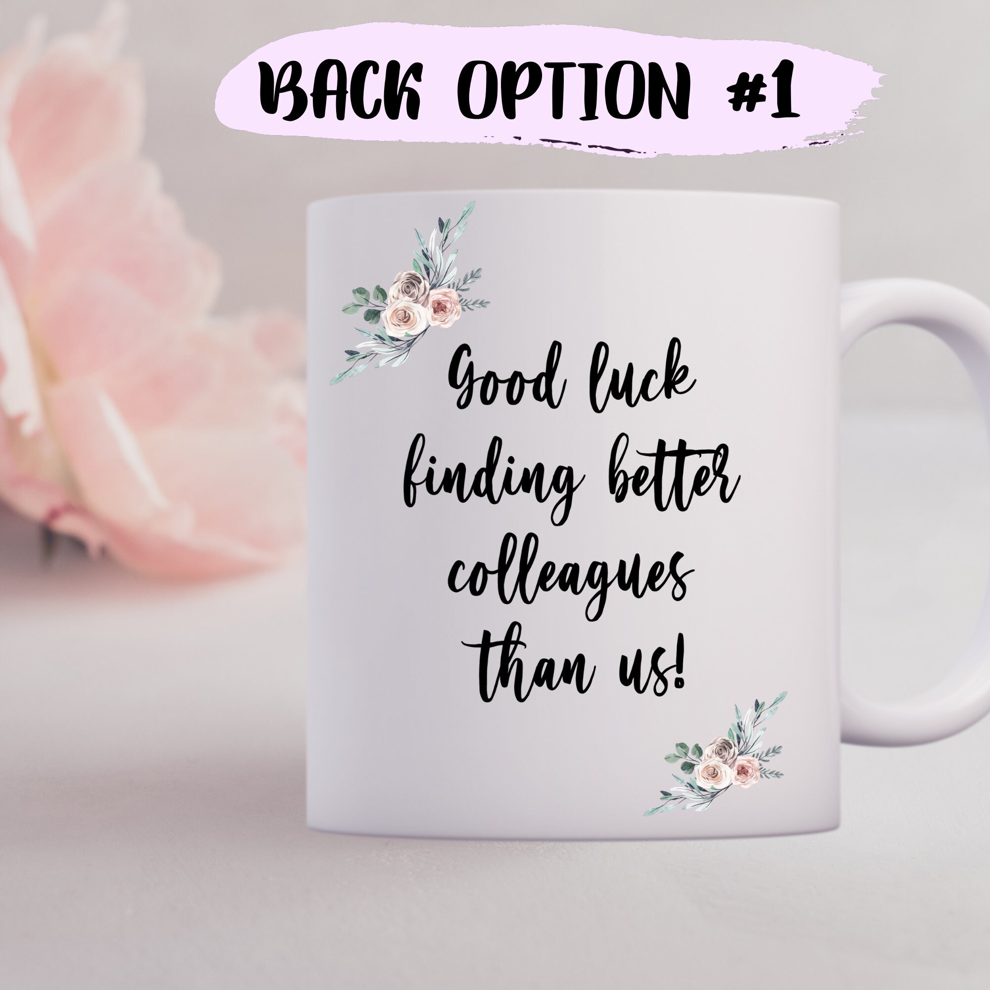 Personalised Colleague Leaving Gift Good Luck Finding Better | Etsy UK