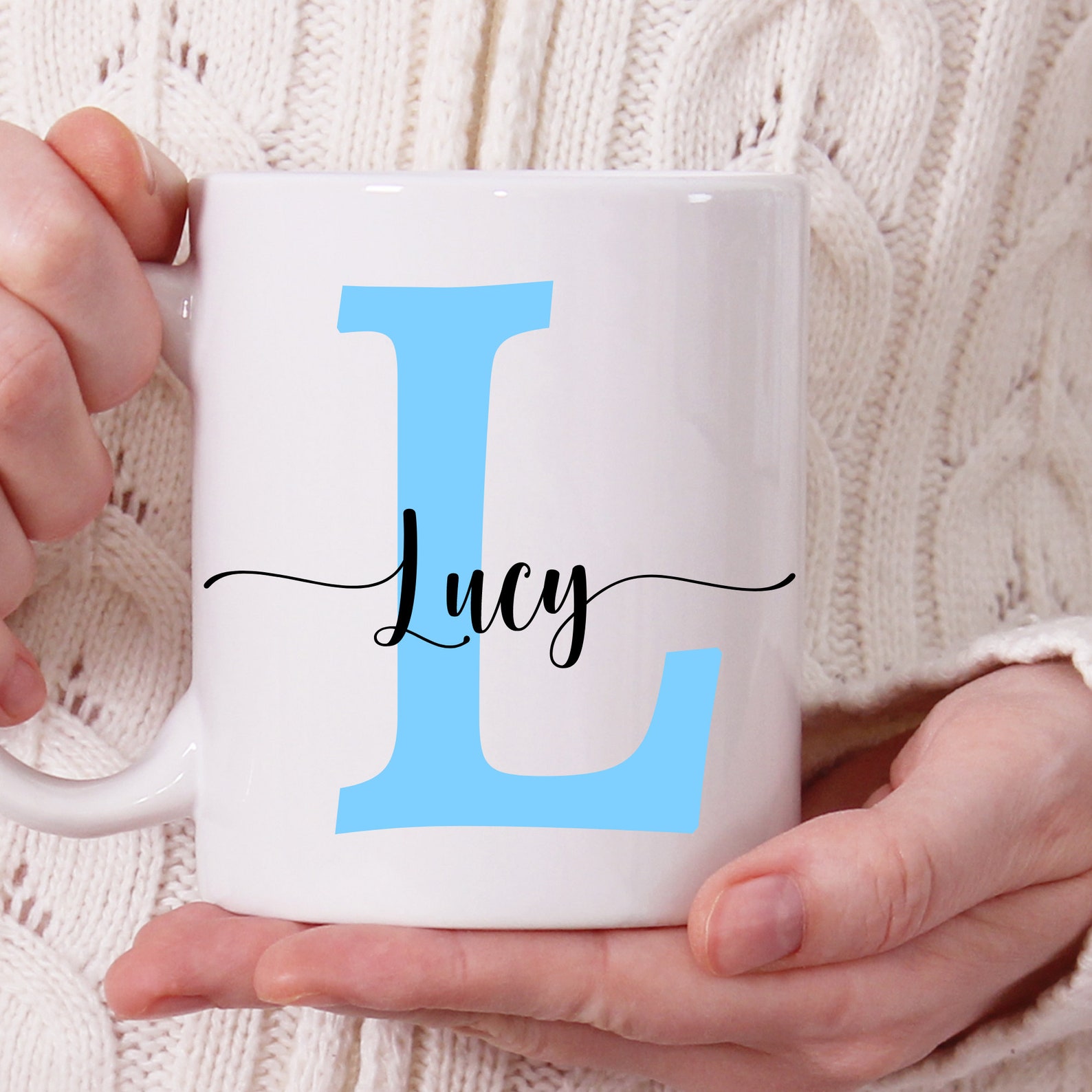 Personalised Mug With Initials, Personalised Coffee Mug With Name and ...