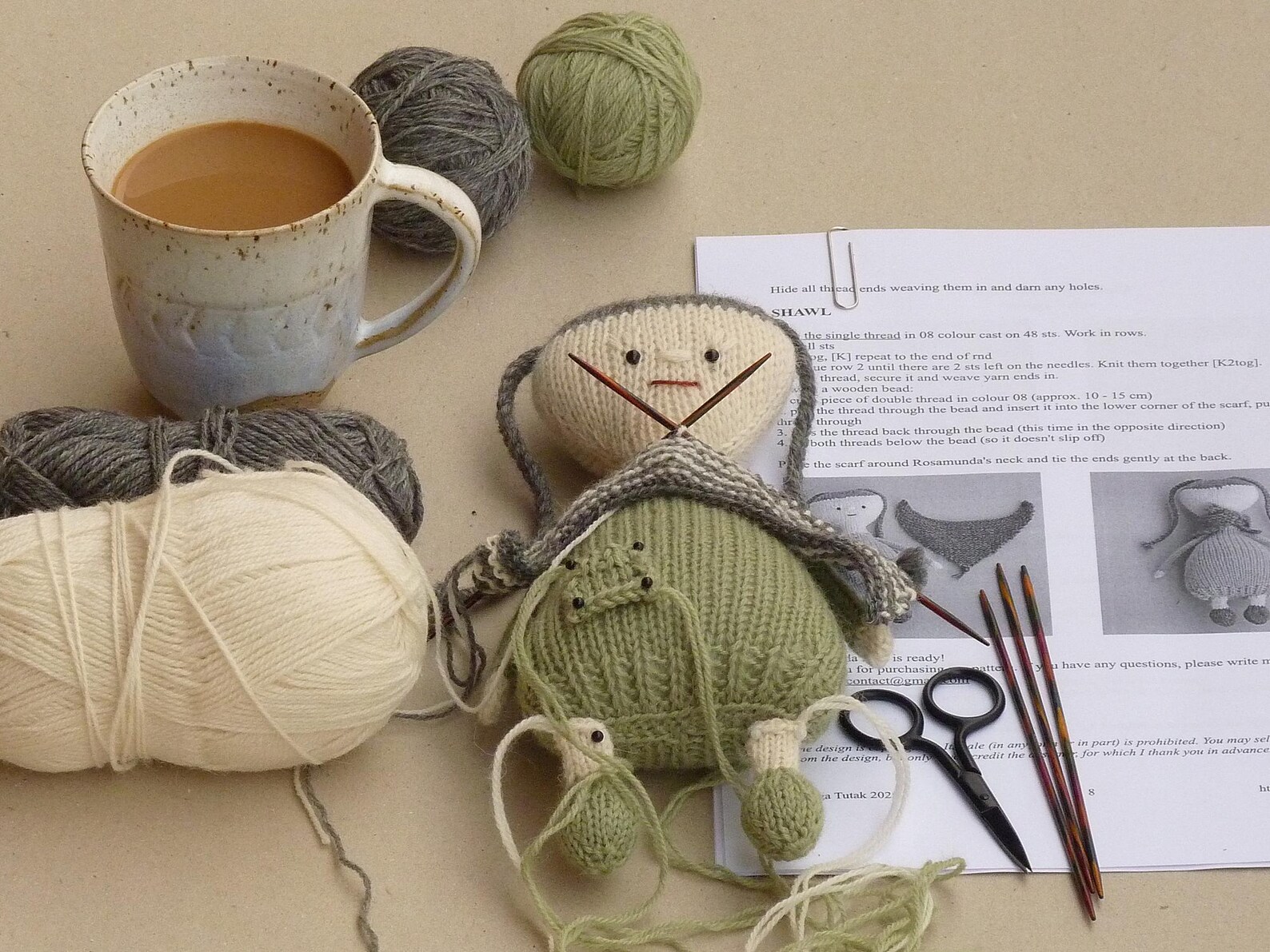 Rosamunda Doll Toy KNITTING PATTERN - Etsy