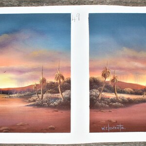 Wayne Clements - Two Original Paintings - Oil on Canvas - Unframed ...