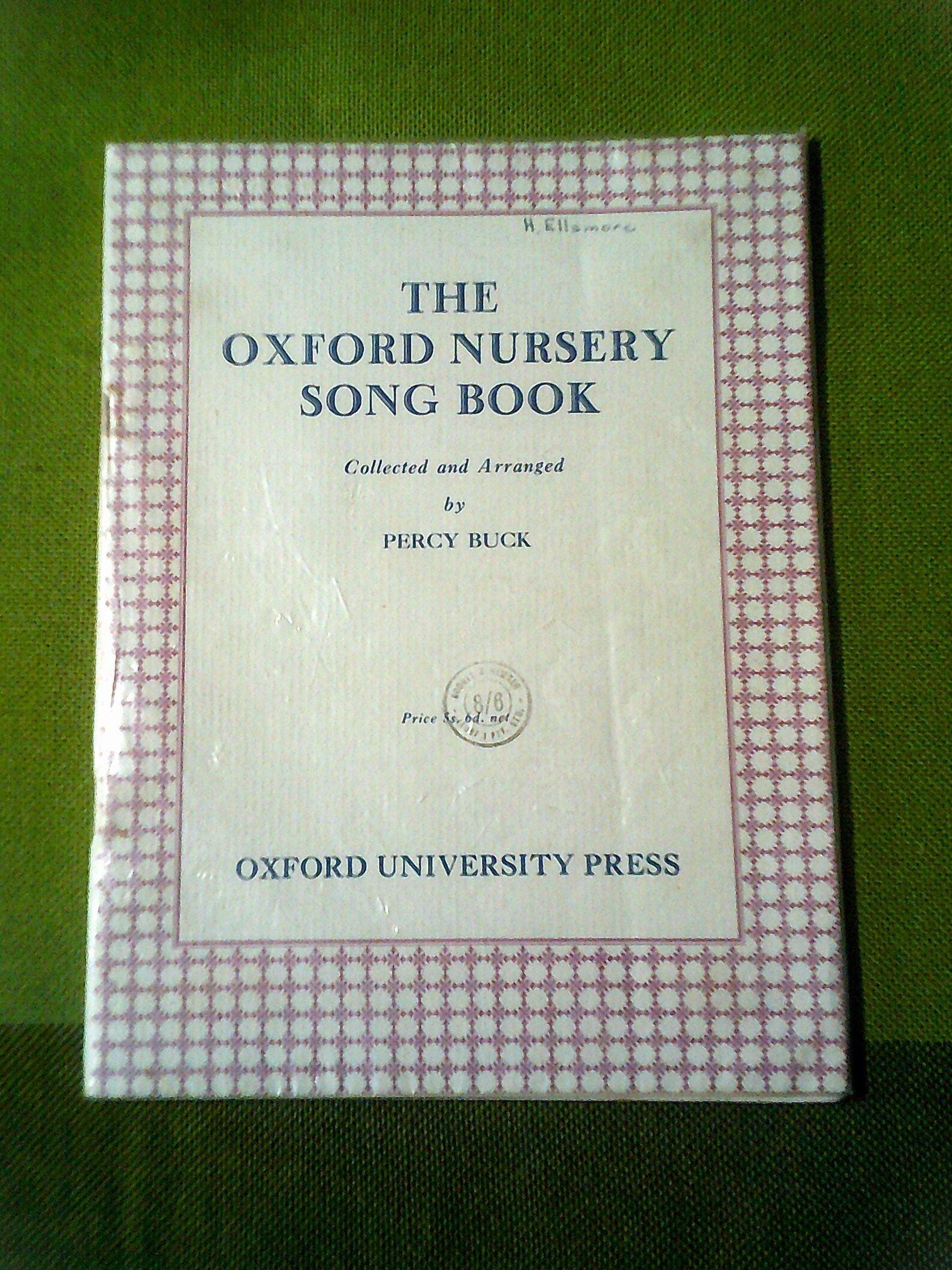 The Oxford Nursery Song Book by Percy Buck - 1933 Sheet Music Book ...