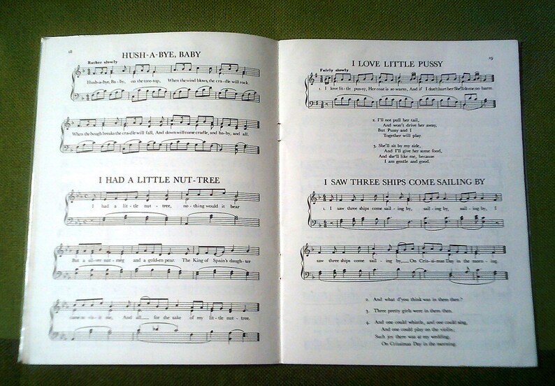 The Oxford Nursery Song Book by Percy Buck - 1933 Sheet Music Book ...