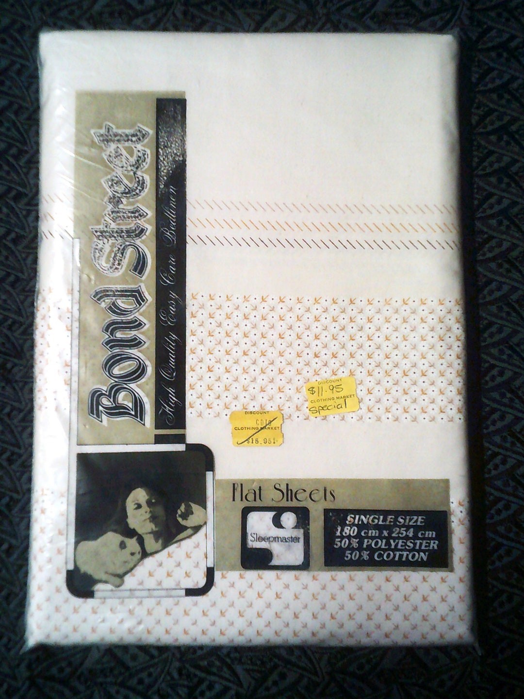 Vintage Bond Street Flat Sheets - Single Size - Cotton Polyester ...