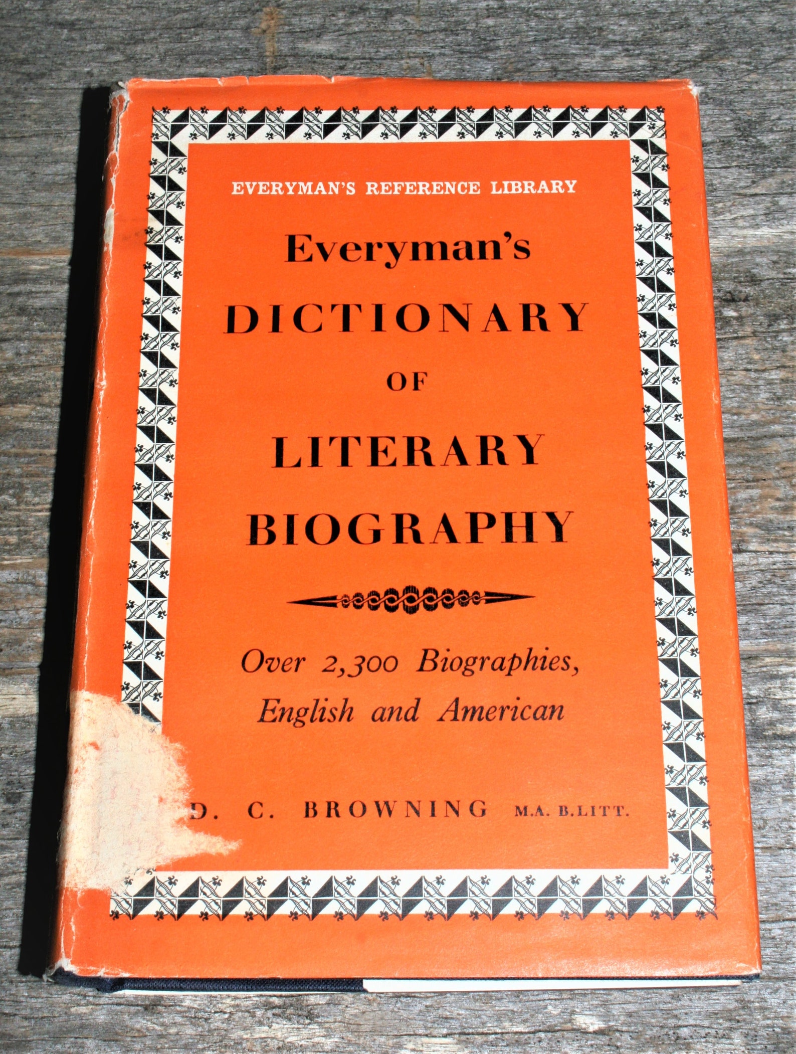 Everyman's Dictionary of Literary Biography English and - Etsy