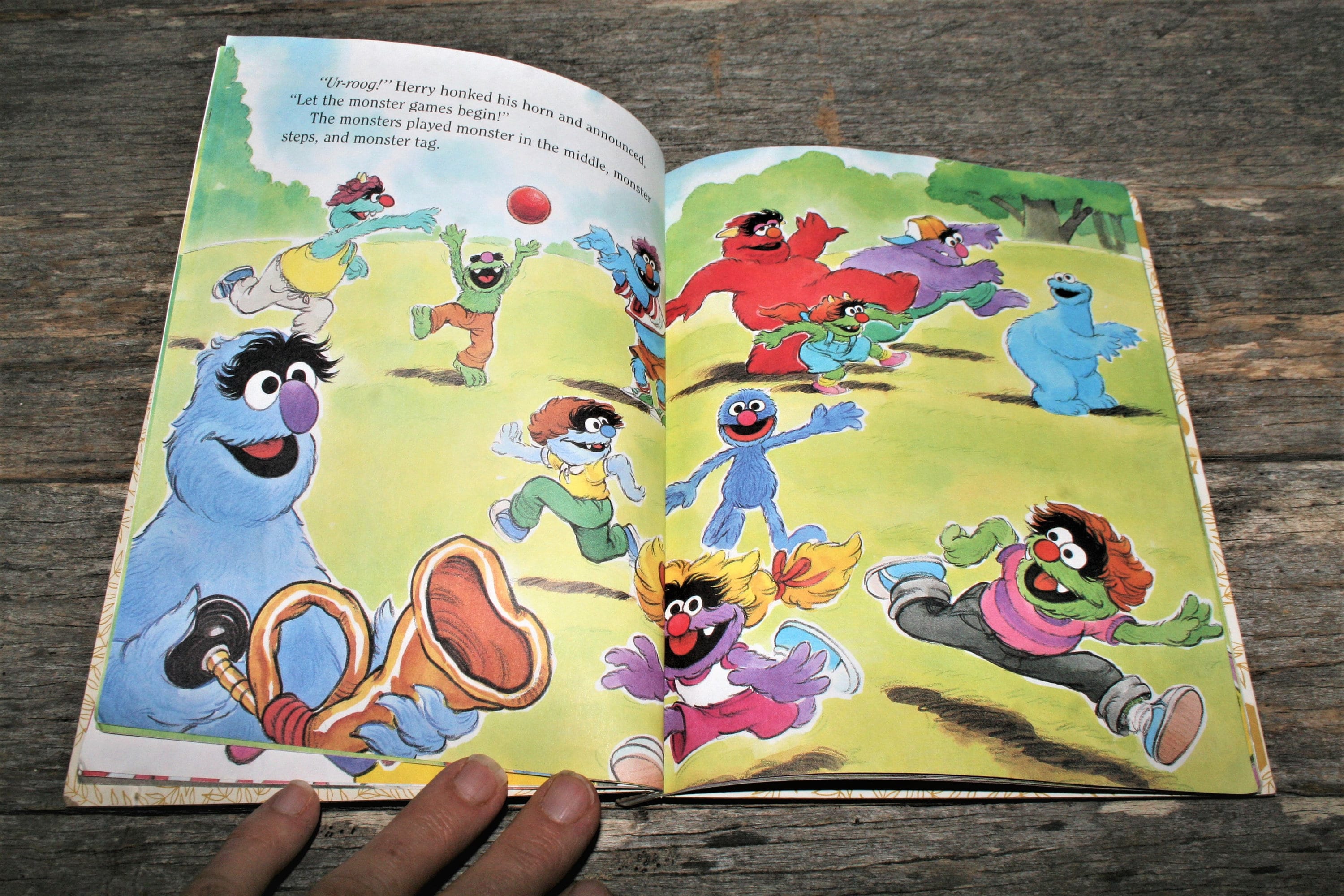 The Monster's Picnic A Little Golden Book 1991 Vintage - Etsy