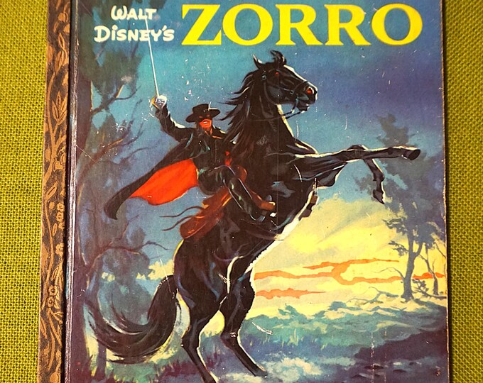 Walt Disney's Zorro - Little Golden Book - 1950's Vintage Golden Book ...