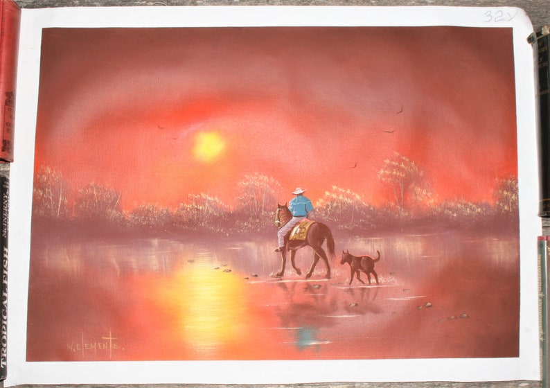 Wayne Clements - Original Painting - Oil on Canvas - Unframed - Mount ...