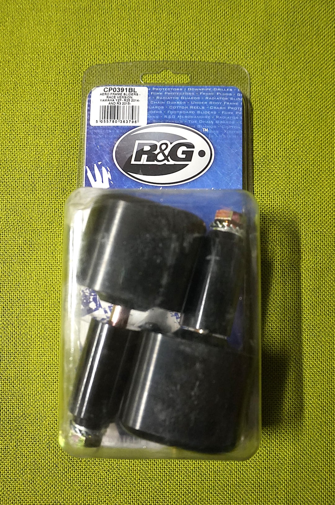 R&G Aero Frame Sliders - Race Version - Yamaha YZF-R25-2014 and R3-2015 ...
