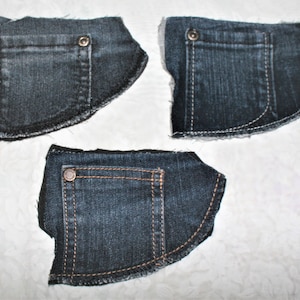 Reclaimed Jeans Coin Pockets 10 Coin Pockets Denim Jeans Parts Recycled ...